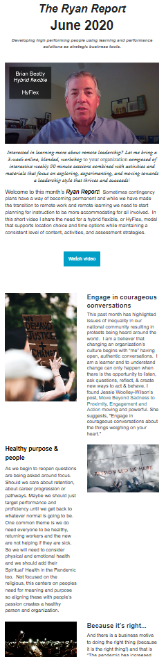 The Ryan Report – June 2020 | Monday Morning Musings