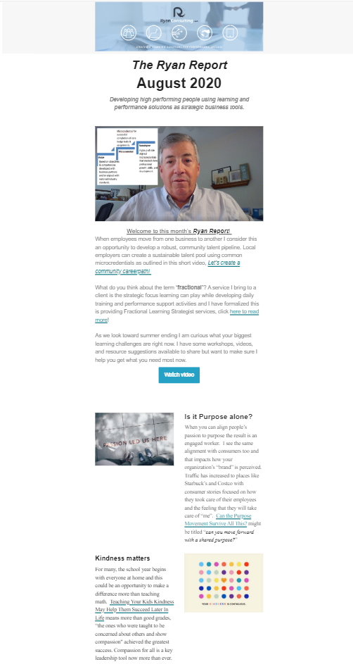 The Ryan Report – August 2020 | Monday Morning Musings