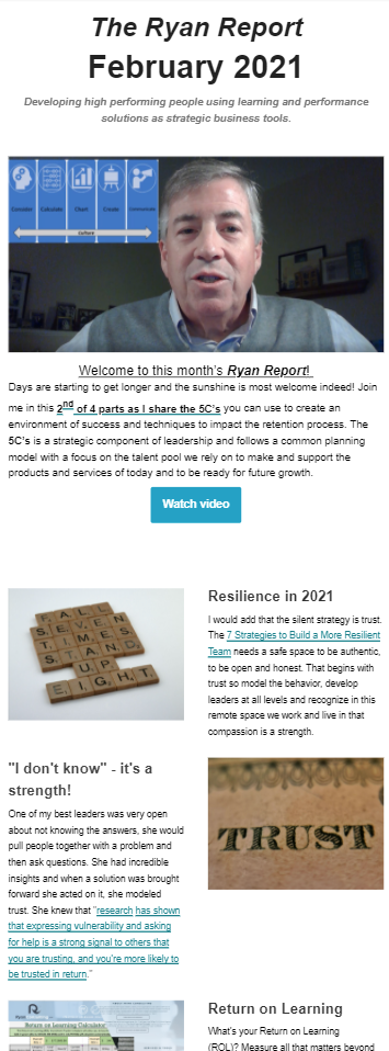 The Ryan Report – February 2021 | Monday Morning Musings