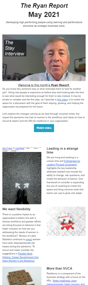 The Ryan Report: May 2021 | Monday Morning Musings