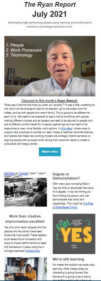 The Ryan Report: July 2021 | Monday Morning Musings