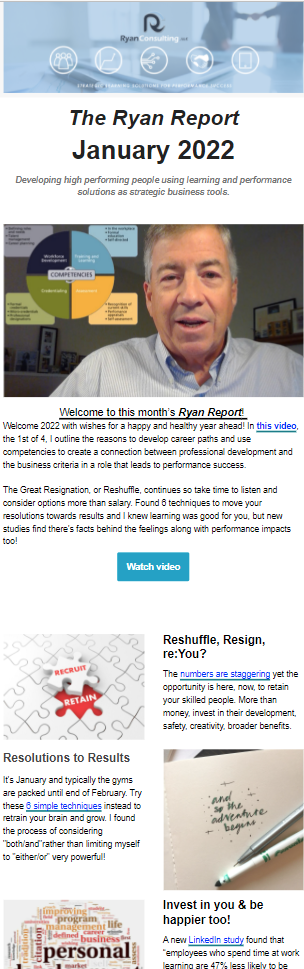 The Ryan Report: January 2022 | Monday Morning Musings
