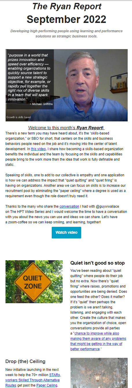 The Ryan Report: September 2022 | Monday Morning Musings