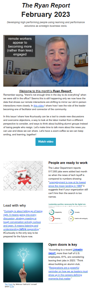 The Ryan Report: February 2023 | Monday Morning Musings